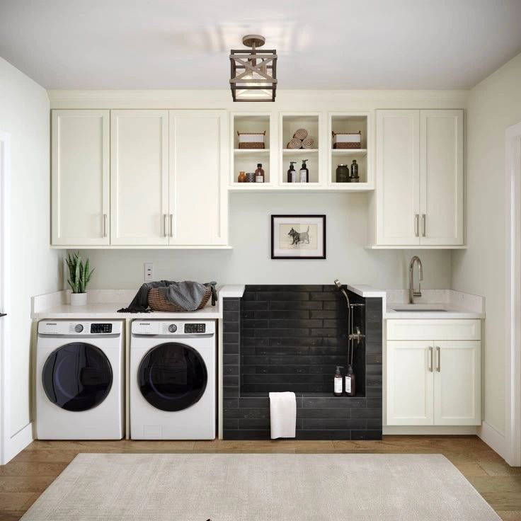 Dog shower in laundry room store